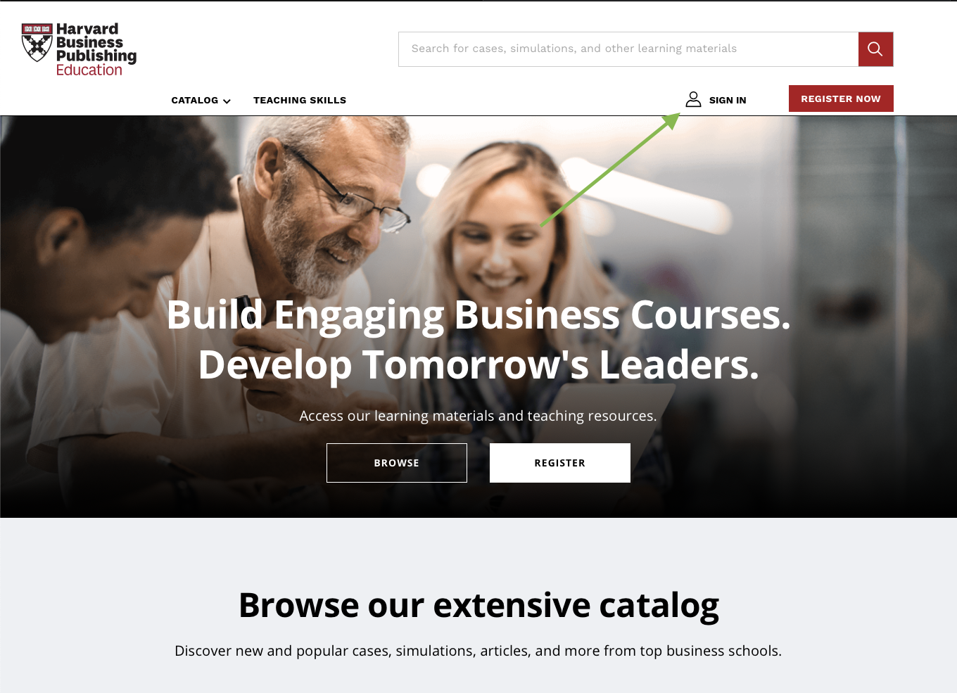 Harvard: Educator instructions – Live Case